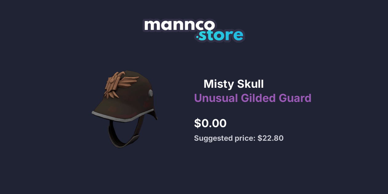 Misty Skull Unusual Gilded Guard | Mannco.store