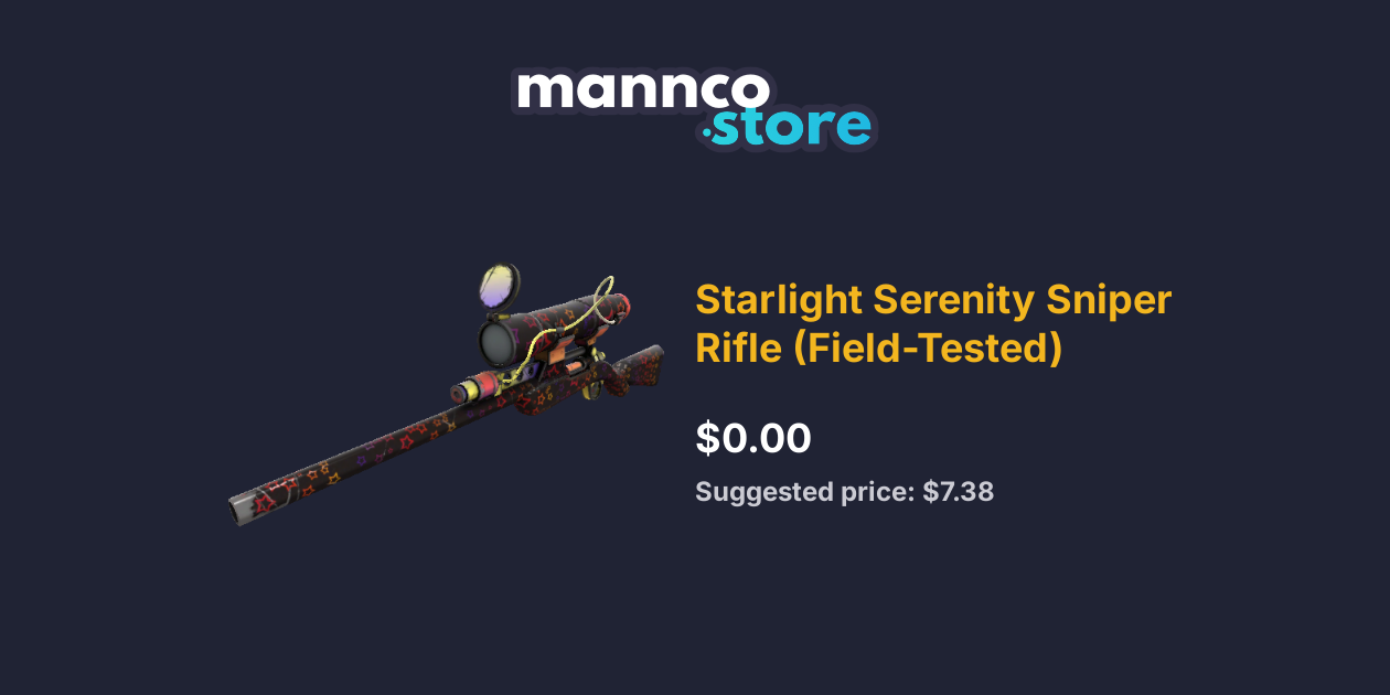 Starlight Serenity Sniper Rifle (Field-Tested) | Mannco.store