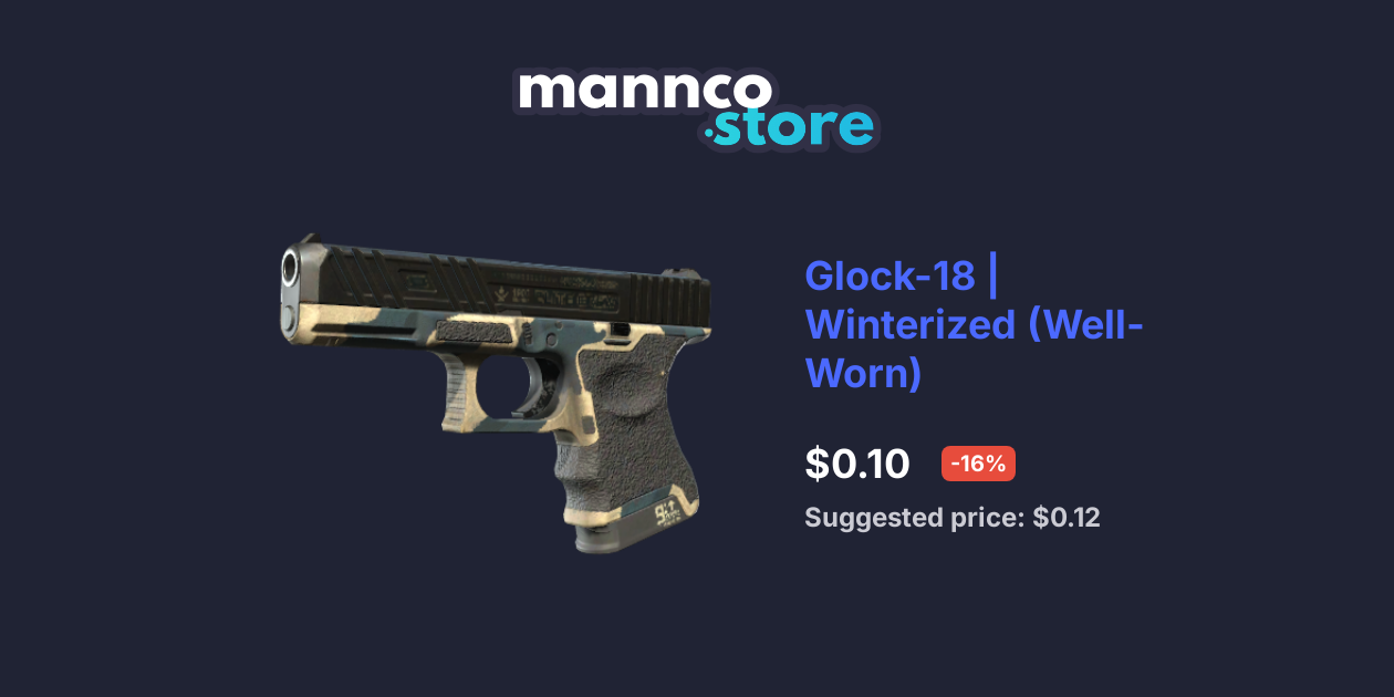 Glock-18 | Winterized (Well-Worn) | Mannco.store