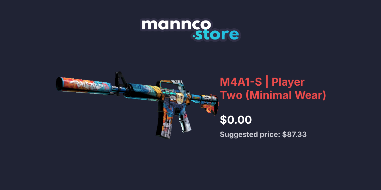 M4A1-S | Player Two (Minimal Wear) | Mannco.store