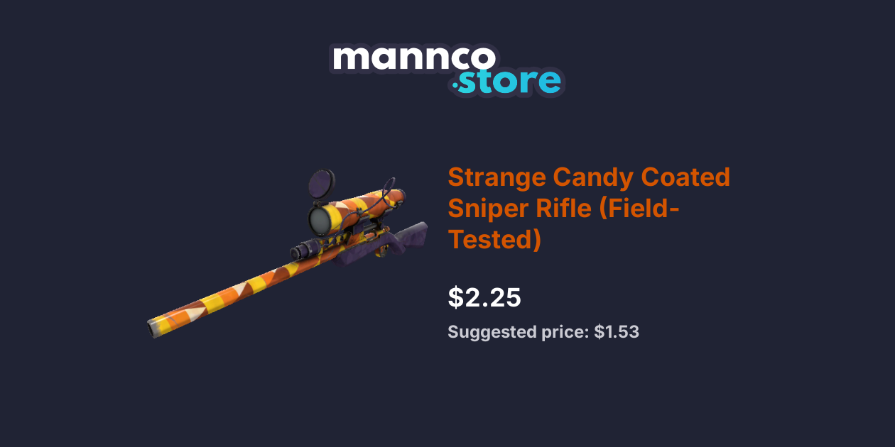 Strange Candy Coated Sniper Rifle (Field-Tested) | Mannco.store