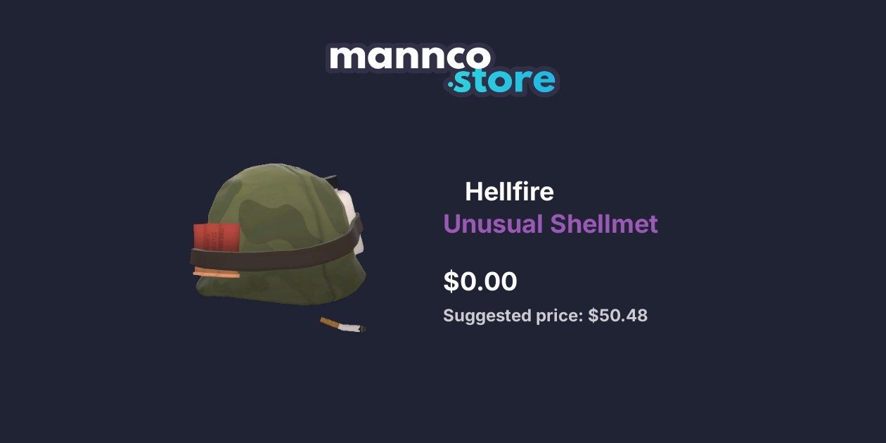 Hellfire Unusual Shellmet | Mannco.store