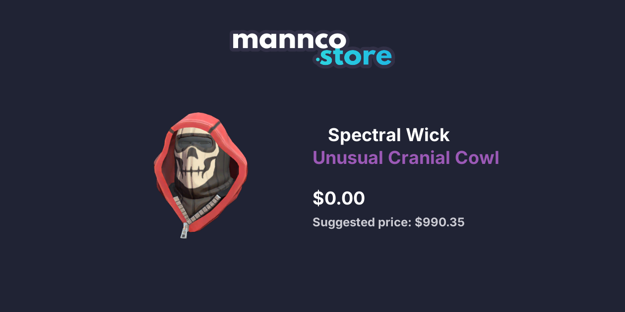 Spectral Wick Unusual Cranial Cowl | Mannco.store