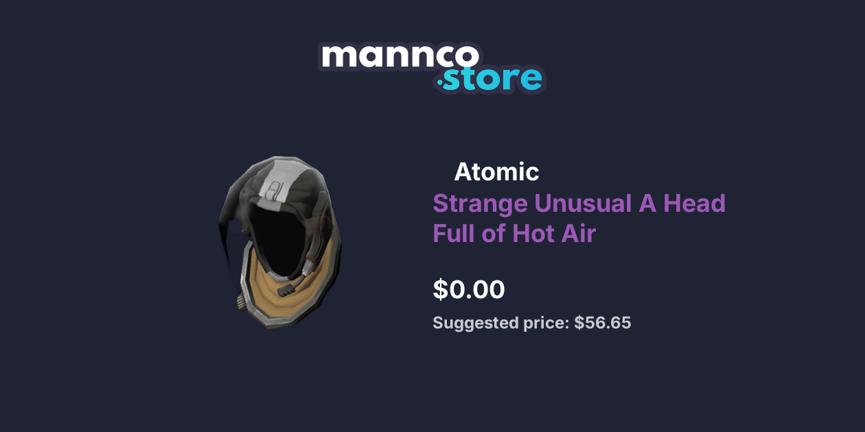 Atomic Strange Unusual A Head Full of Hot Air | Mannco.store