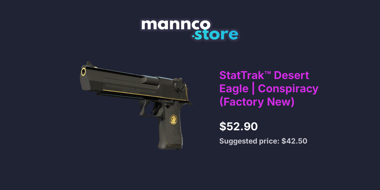 StatTrak™ Desert Eagle | Conspiracy (Factory New) | Mannco.Store