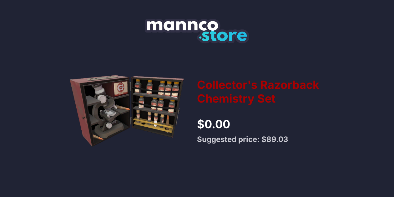 Collector s Razorback Chemistry Set | Mannco.store