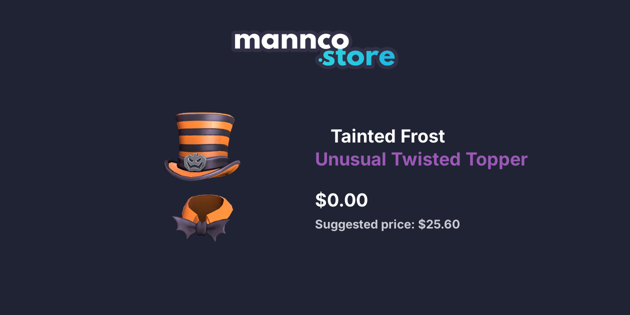 Tainted Frost Unusual Twisted Topper | Mannco.store
