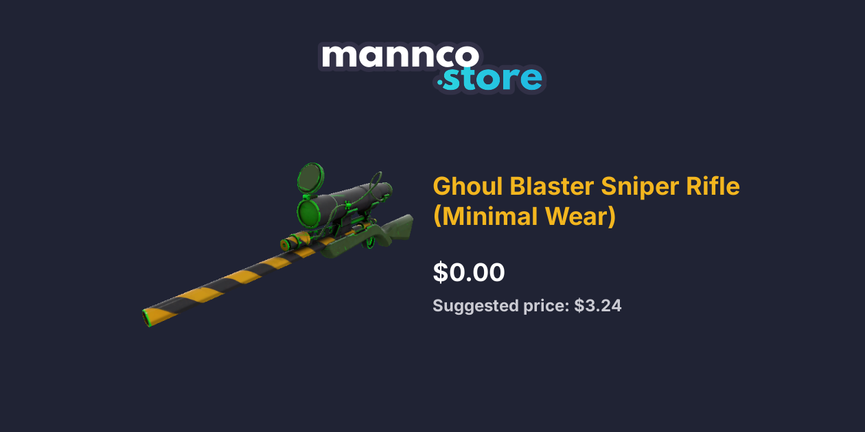 Ghoul Blaster Sniper Rifle (Minimal Wear) | Mannco.store