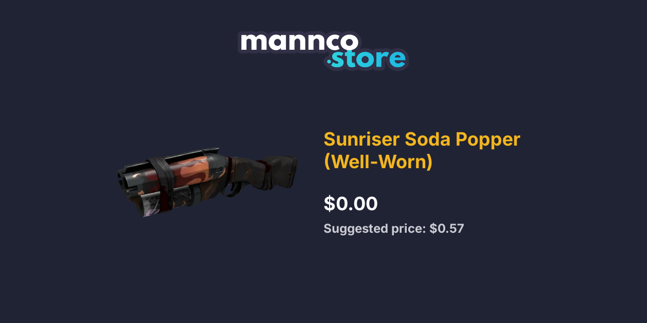 Sunriser Soda Popper (Well-Worn) | Mannco.Store Sunriser Soda Popper (Well-Worn) | Mannco.Store