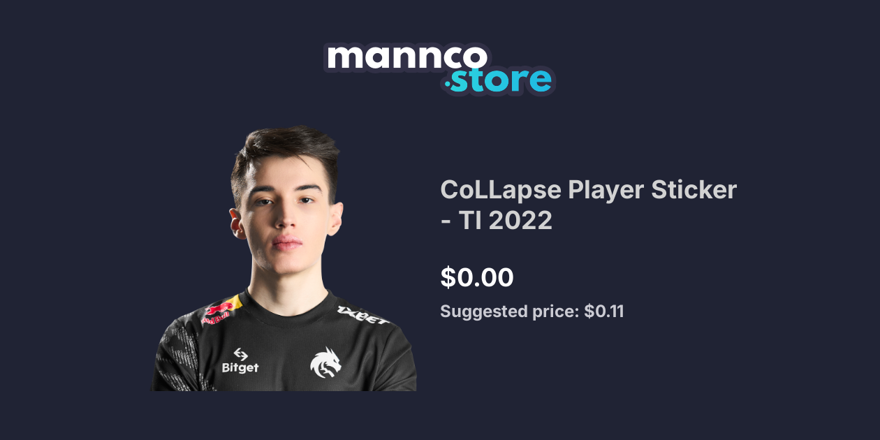 CoLLapse Player Sticker - TI 2022 | Mannco.store