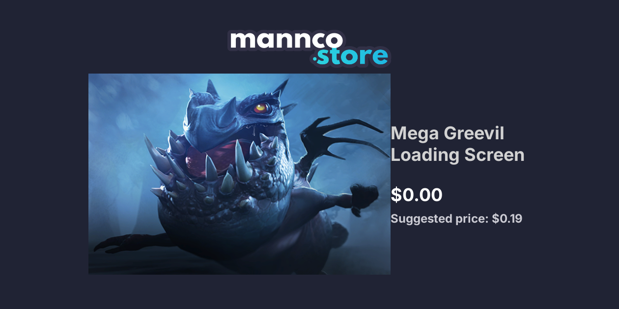 Mega Greevil Loading Screen | Mannco.store