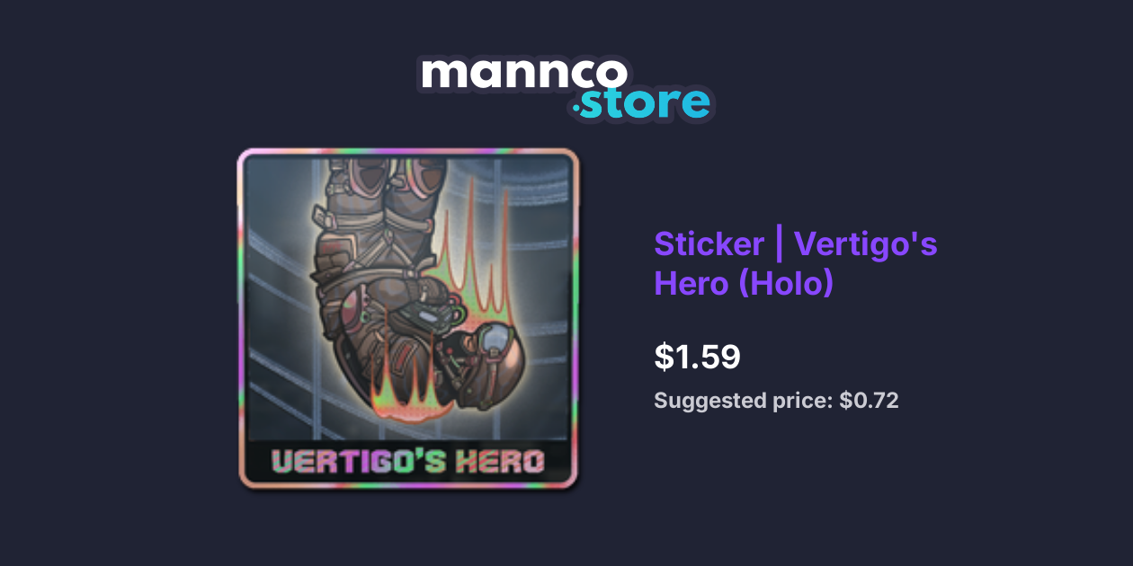 Sticker | Vertigo s Hero (Holo) | Mannco.store