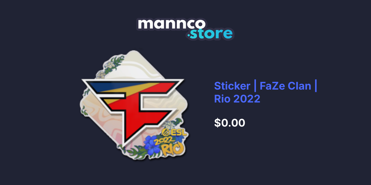 Sticker | FaZe Clan | Rio 2022 | Mannco.store