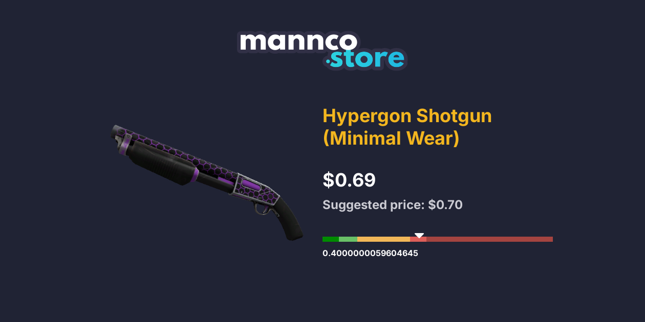Hypergon Shotgun (Minimal Wear) | Mannco.store