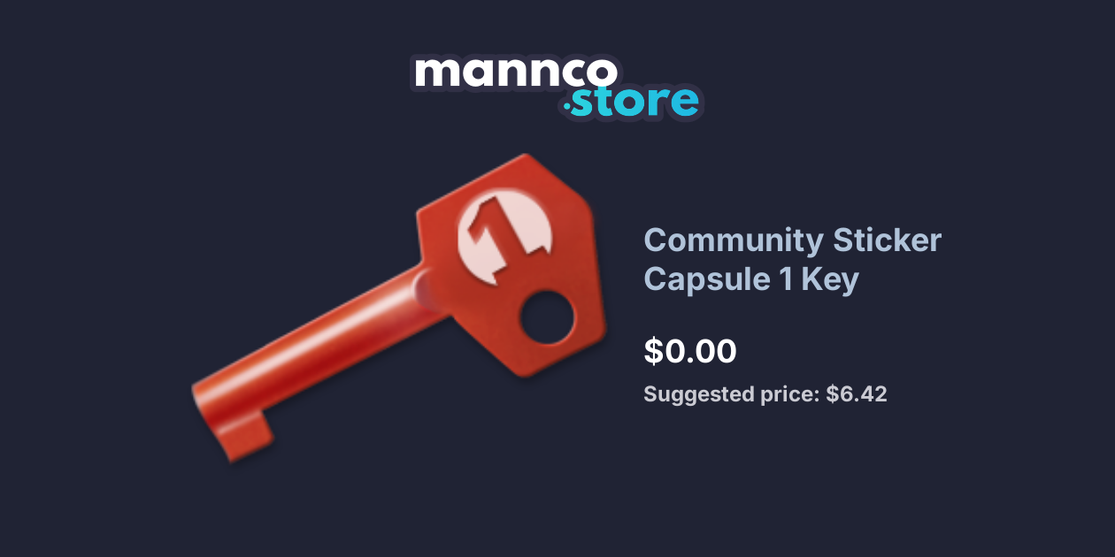 Community Sticker Capsule 1 Key | Mannco.store