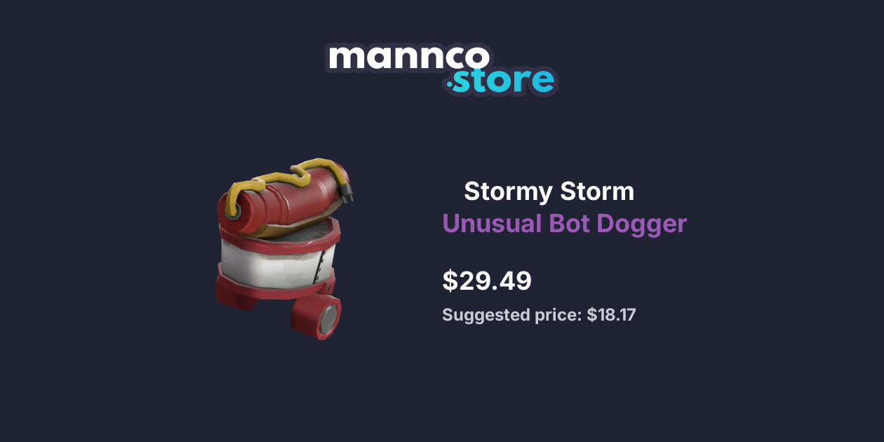 Stormy Storm Unusual Bot Dogger | Mannco.store