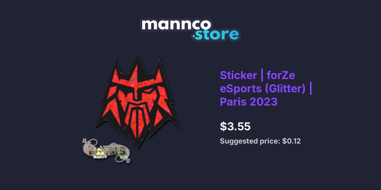 Sticker | forZe eSports (Glitter) | Paris 2023 | Mannco.store