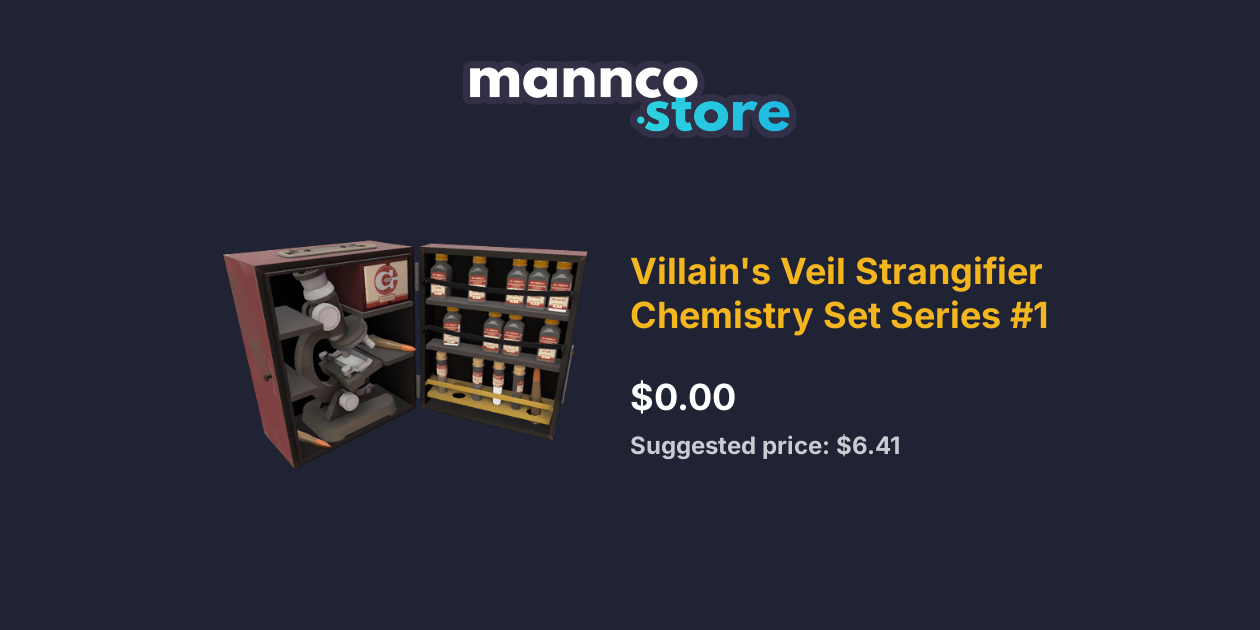 Villain s Veil Strangifier Chemistry Set Series 1 | Mannco.store