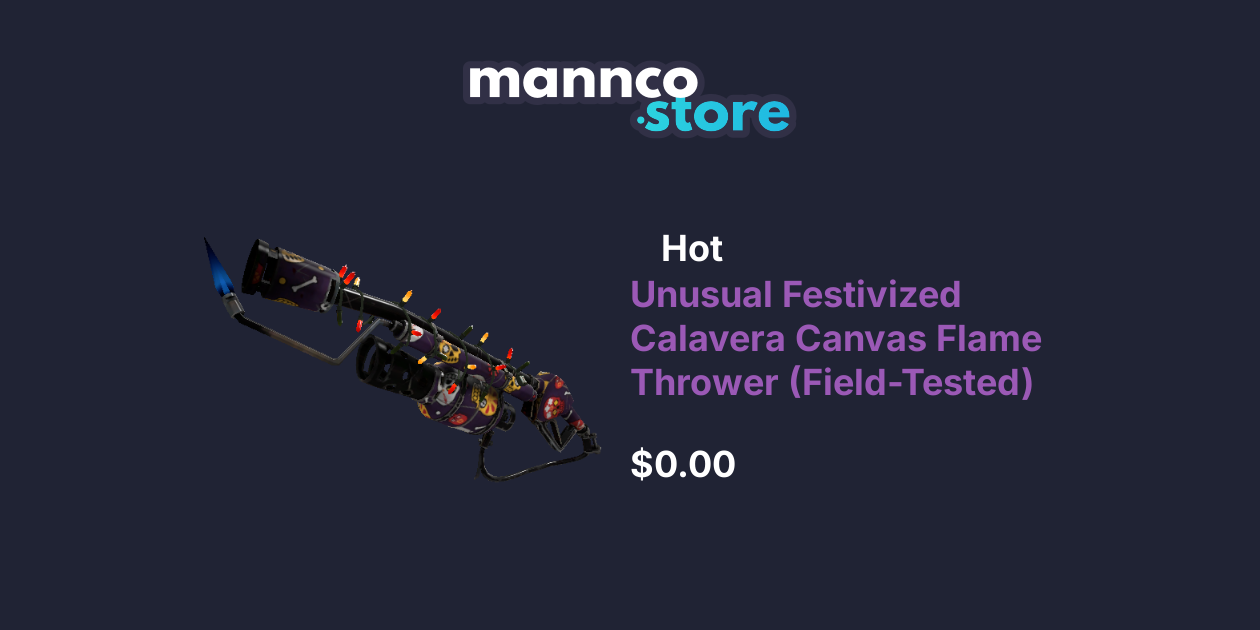 Hot Unusual Festivized Calavera Canvas Flame Thrower (Field-Tested ...