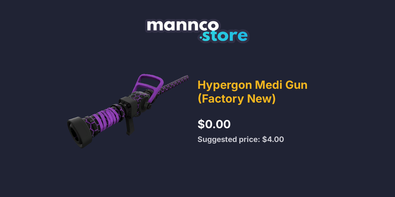 Hypergon Medi Gun (Factory New) | Mannco.store