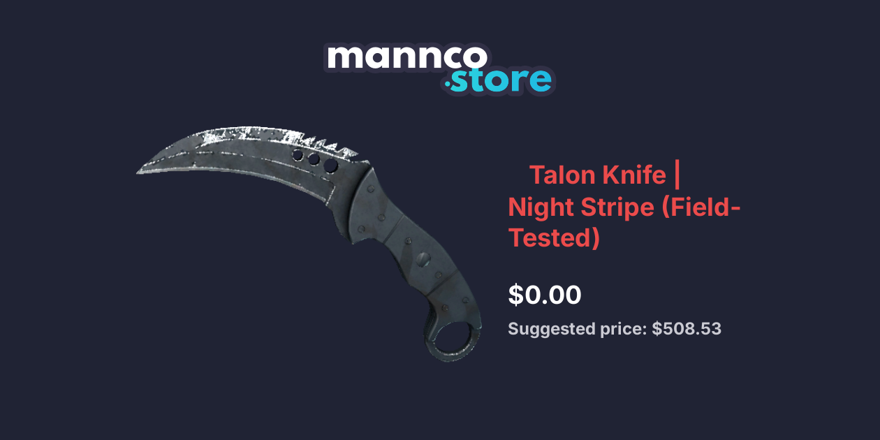 Talon Knife | Night Stripe (Field-Tested) | Mannco.store Talon Knife | Night Stripe (Field-Tested) | Mannco.store