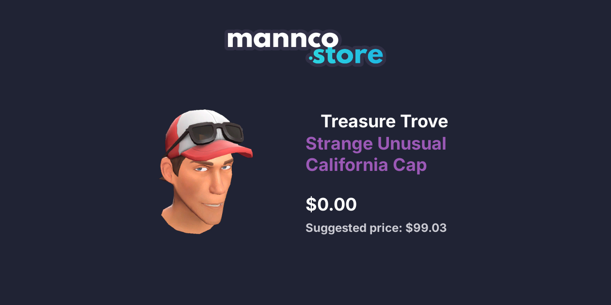 Treasure Trove Strange Unusual California Cap | Mannco.store
